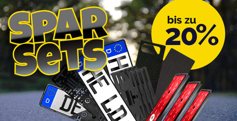 3D Kennzeichen XS | Das kurze Kennzeichen für dein Auto