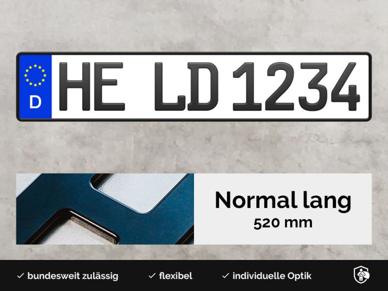 3D Kennzeichen - Das Original | Jetzt online bestellen