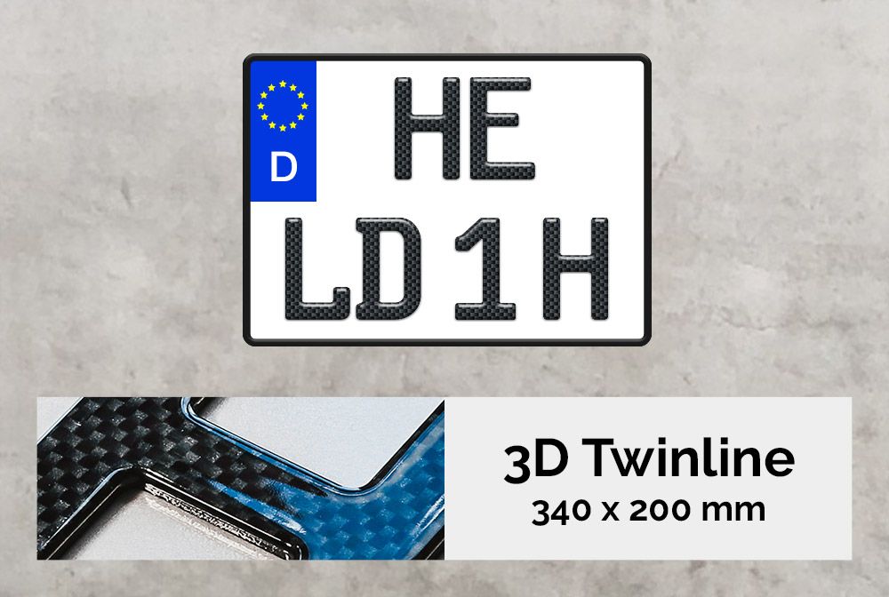 3D-Motorrad-Kennzeichen kaufen | Jetzt online bestellen
